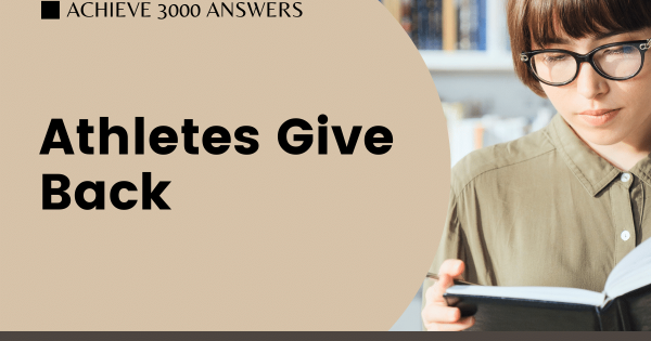 Athletes Give Back Achieve 3000 Answers » Quizzma